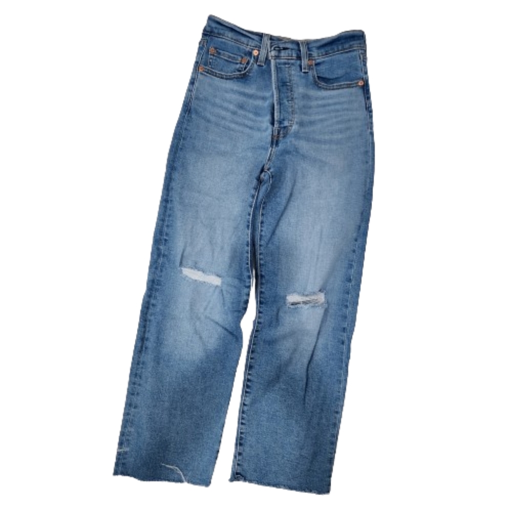 Levi's Jeans/ Rib Cage Straight Ankle/ Ripped Jeans/ … - Gem